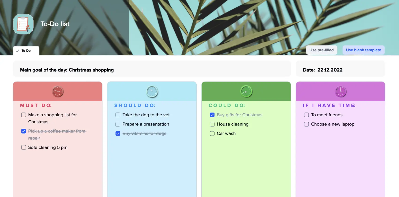 Free To Do List Template Universal For Any Needs Online XTiles 